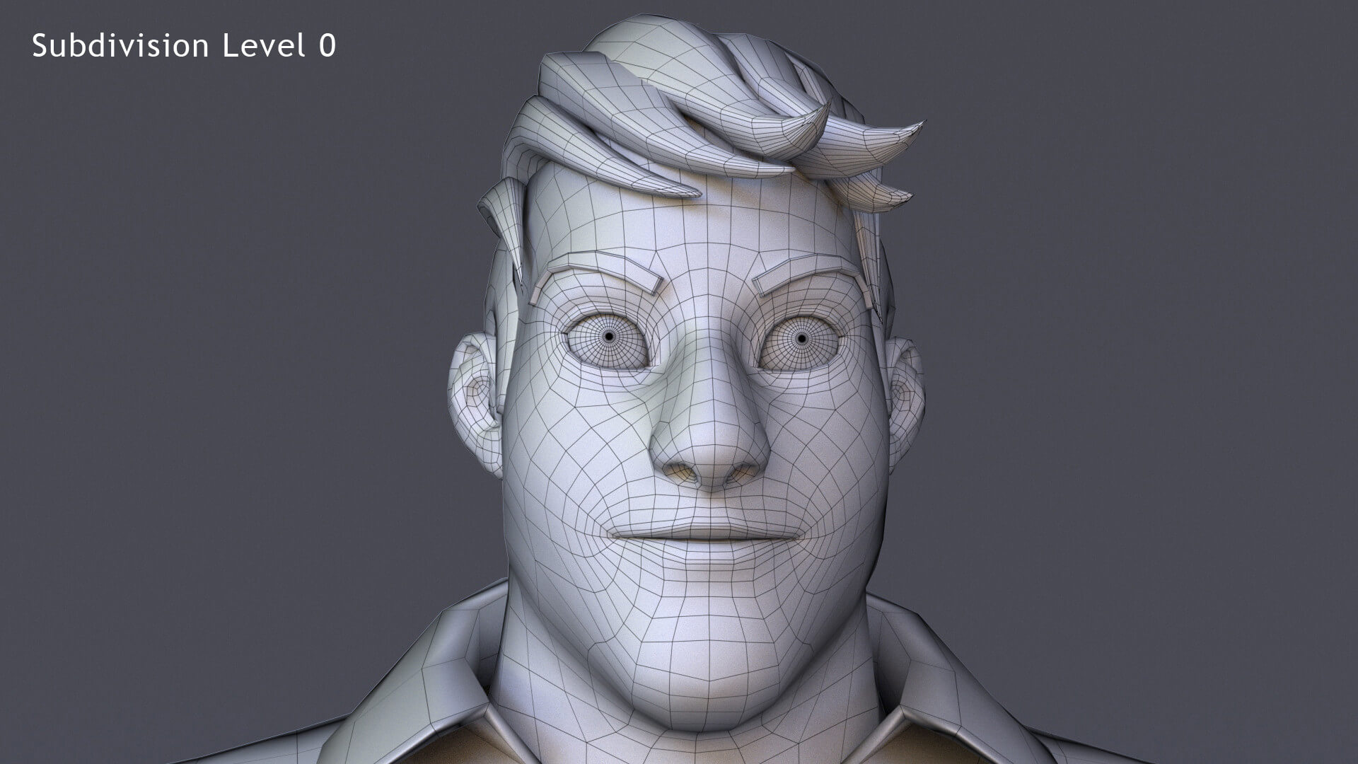 David Violet Cartoon - 3D Model by Pradipta