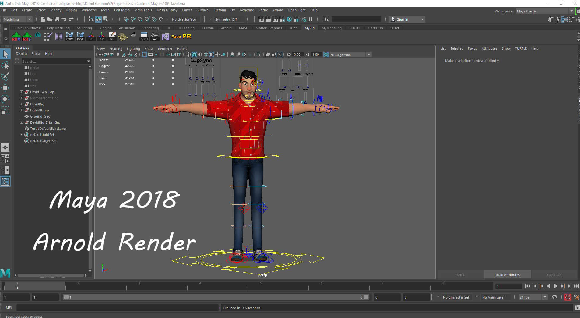 David Violet Cartoon - 3D Model by Pradipta