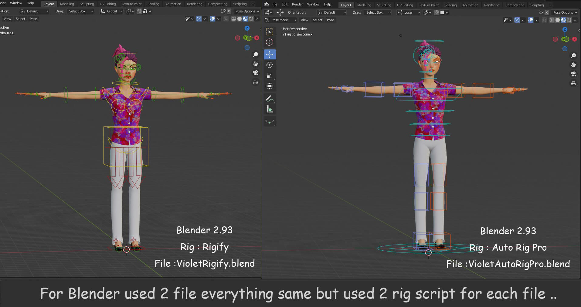 David Violet Cartoon - 3D Model by Pradipta