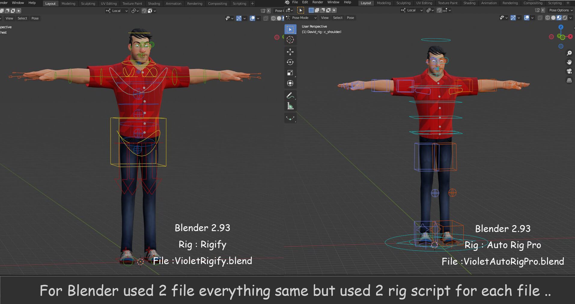 David Violet Cartoon - 3D Model by Pradipta