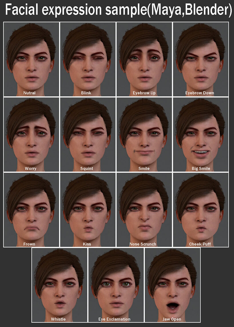 Female Base Character - 3D Model by Pradipta