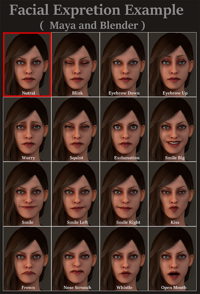 Female Base Complete Rig - 3D Model by Pradipta