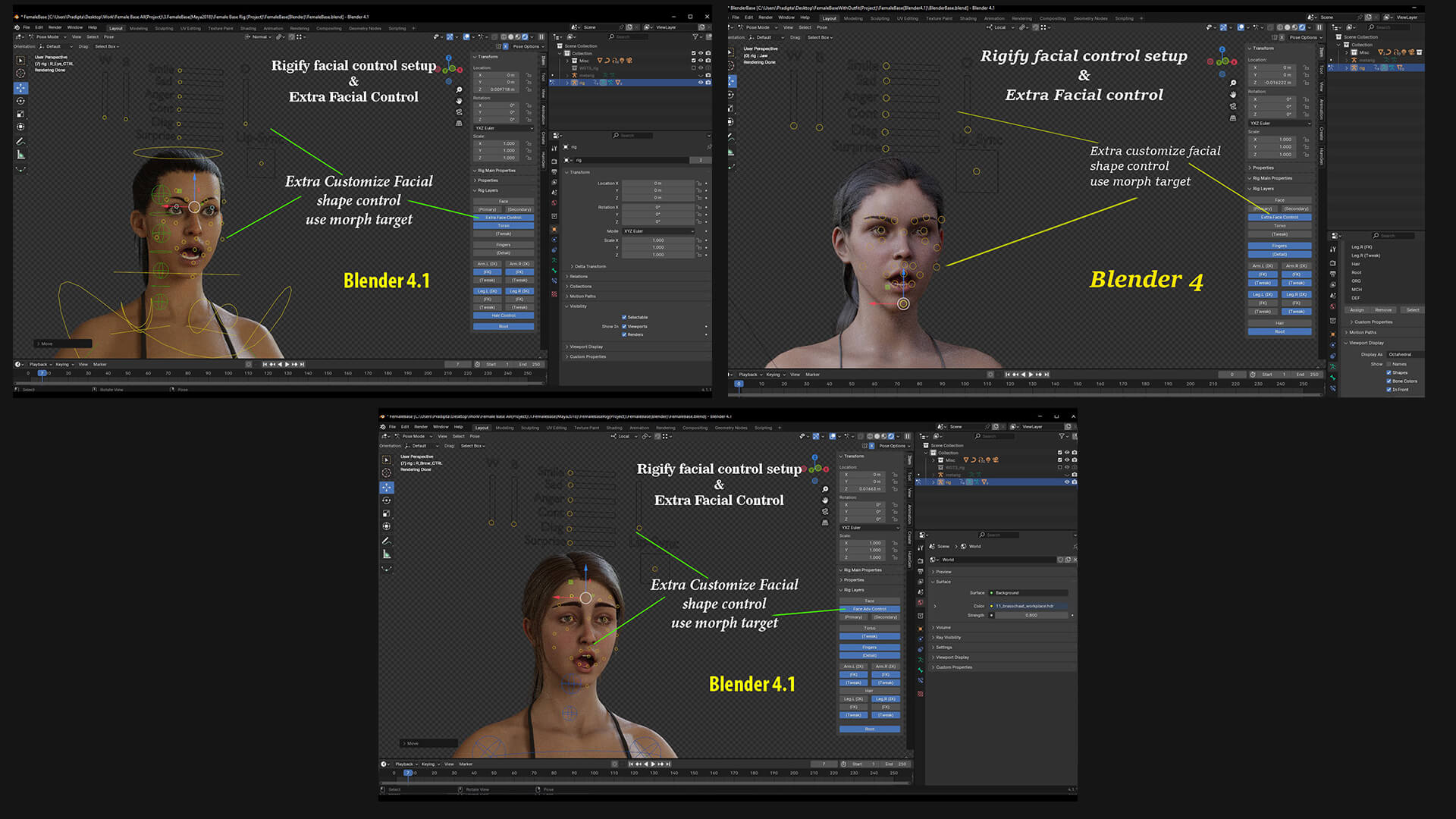 Female Base Model Pack by Pradipta