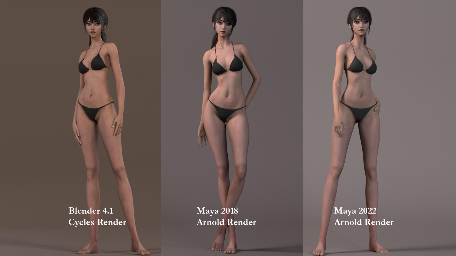 Female Base Model Rig by Pradipta