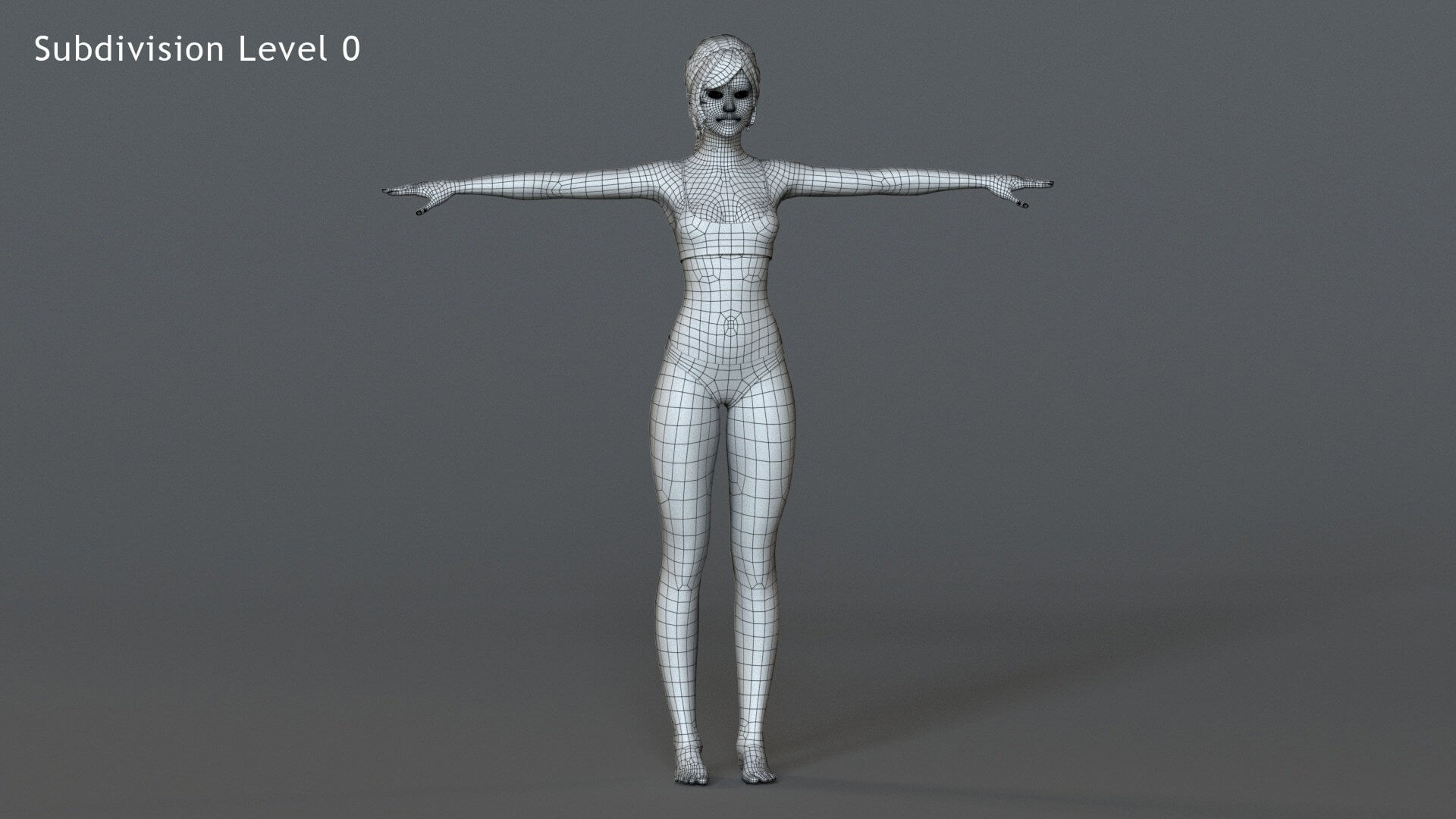 Female Base With Outfit - 3D Model by Pradipta