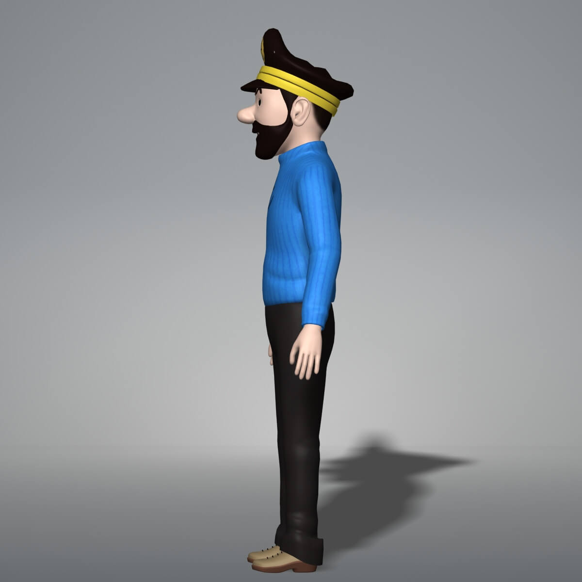 Haddock & Tintin - 3D Model by Pradipta