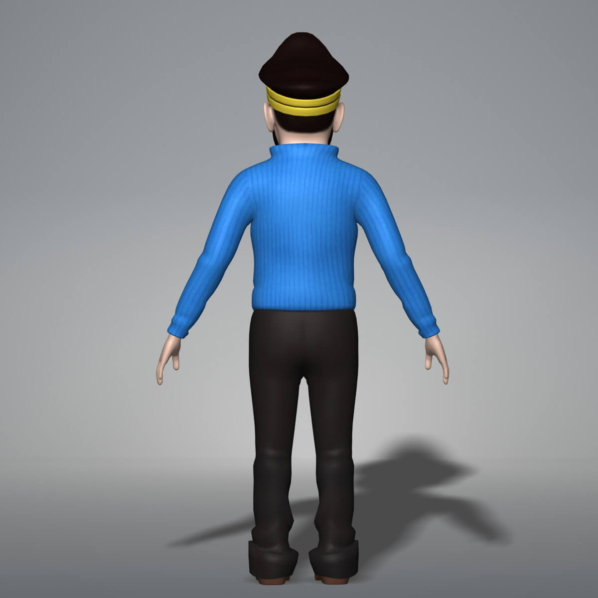 Haddock & Tintin - 3D Model by Pradipta