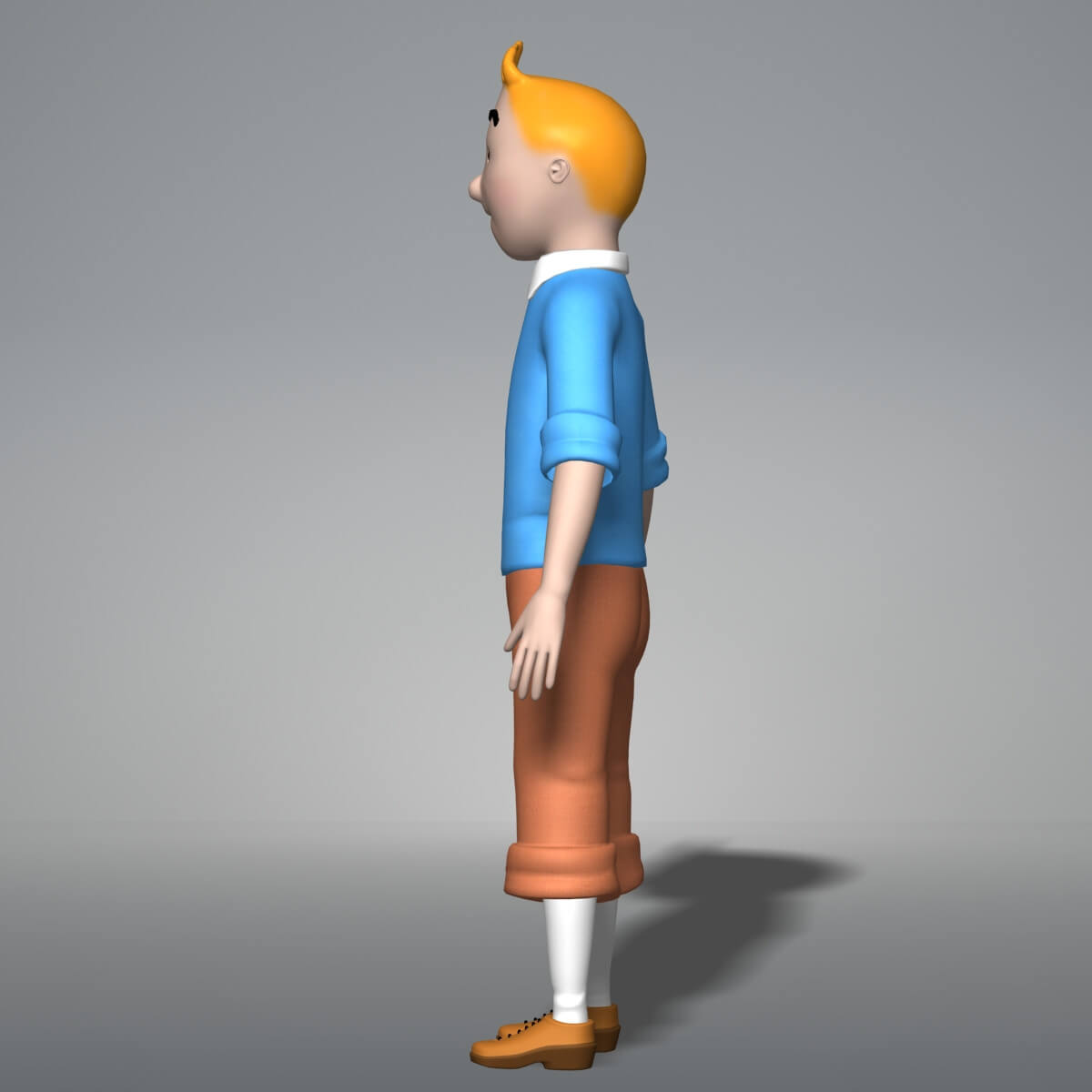 Haddock & Tintin - 3D Model by Pradipta