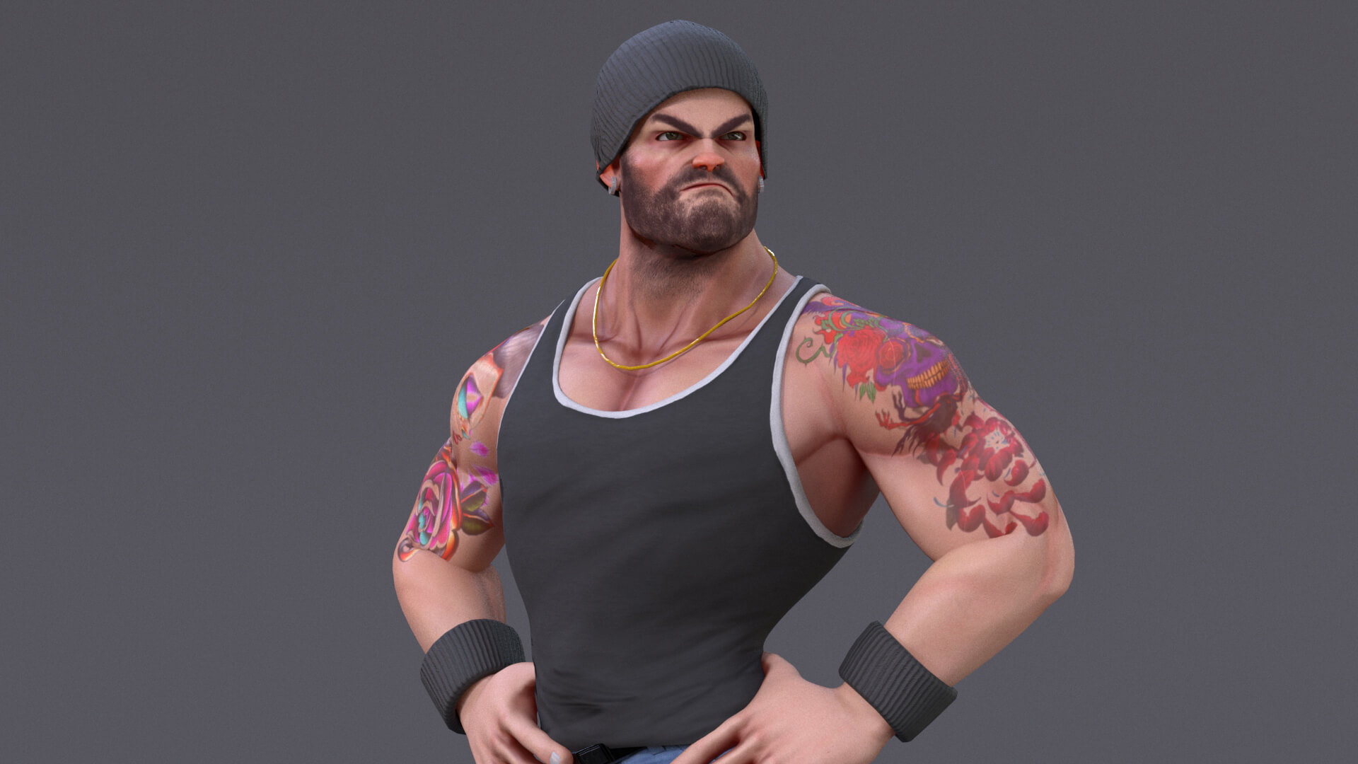 James Cartoon Rig V2 - 3D Model by Pradipta