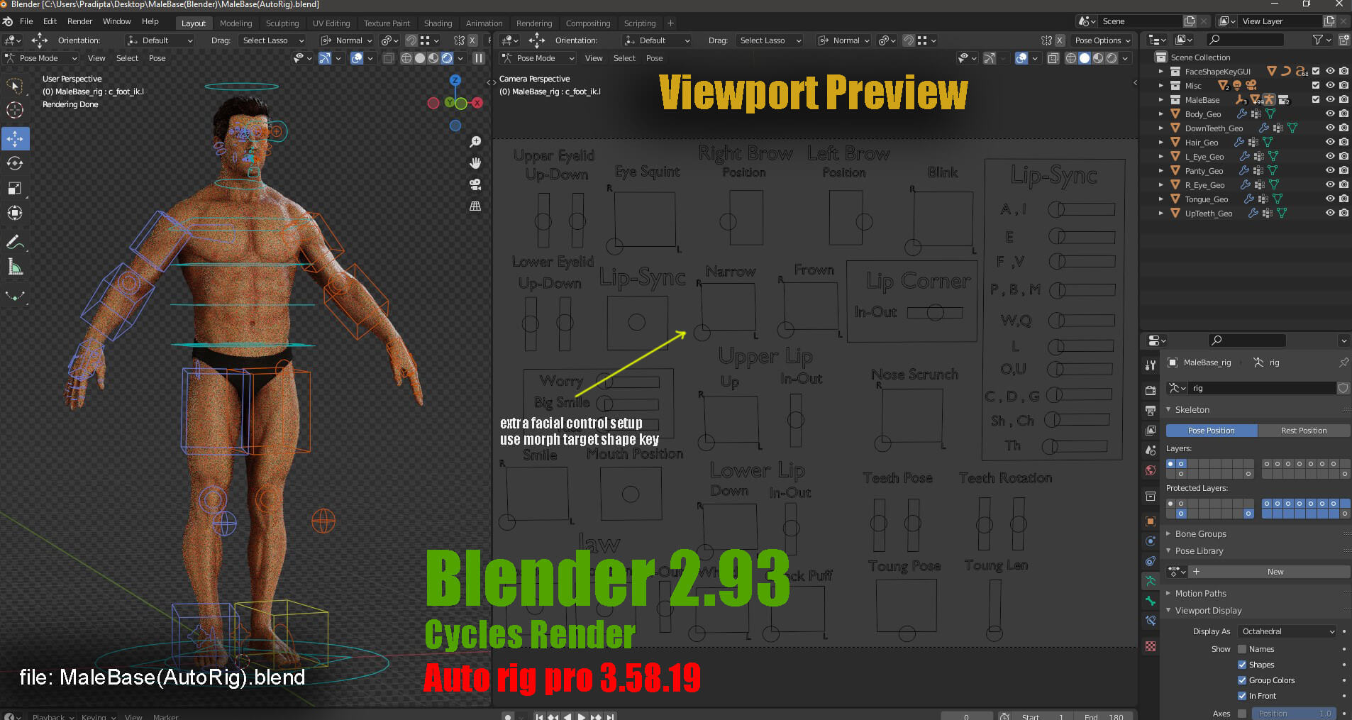 Male Base Complete - 3D Model by Pradipta