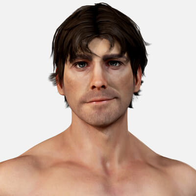 Male Base Rig - 3D Model by Pradipta