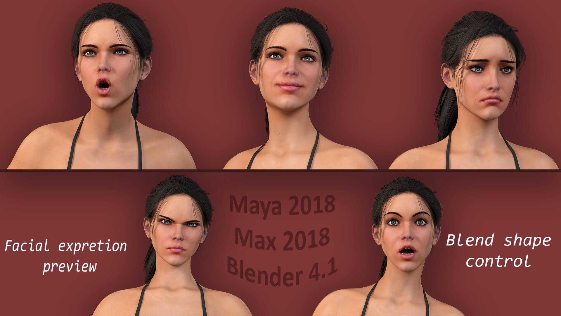 Male Female Base Rig - 3D Model by Pradipta