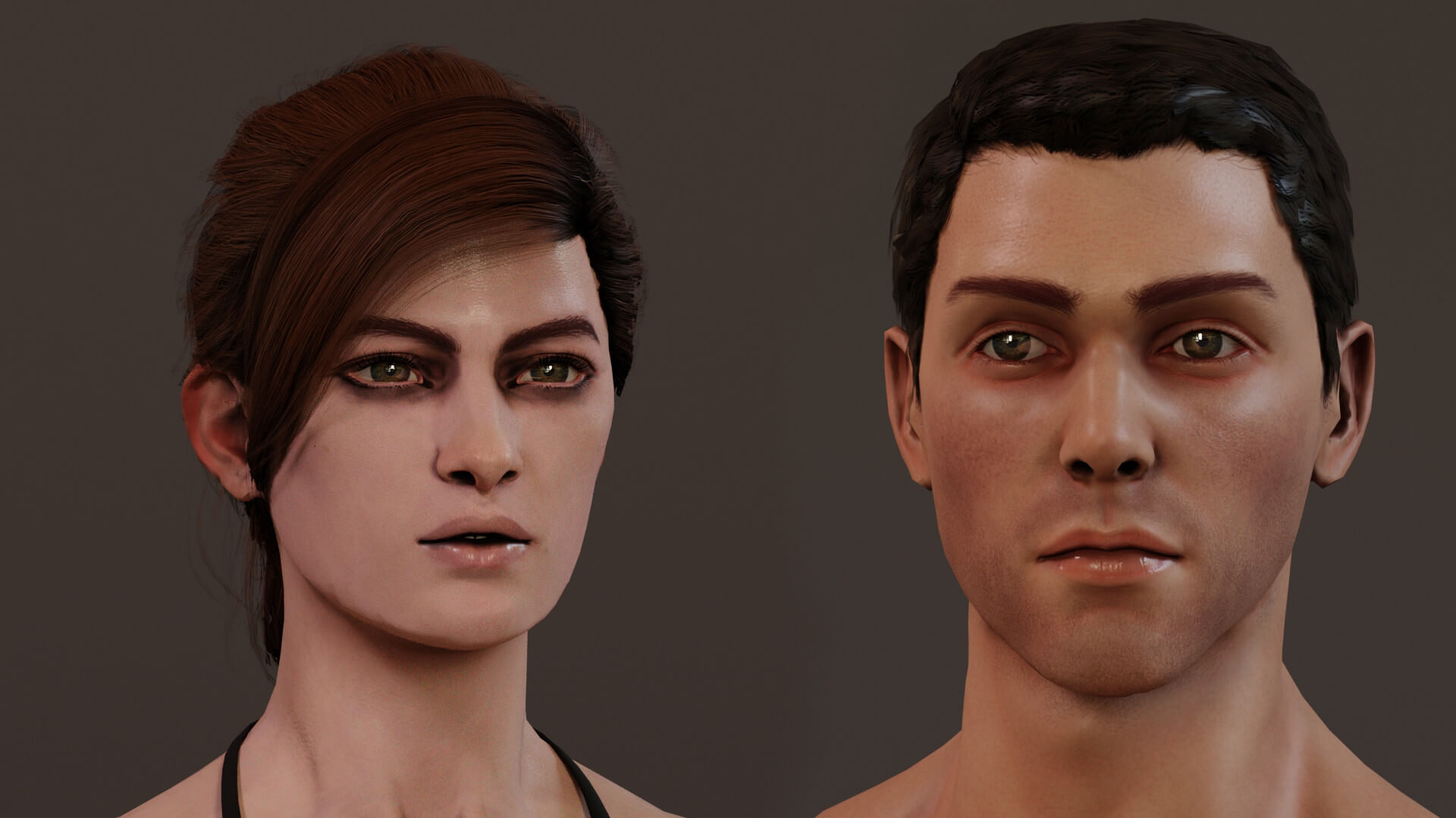 Male and Female - 3D Model by Pradipta