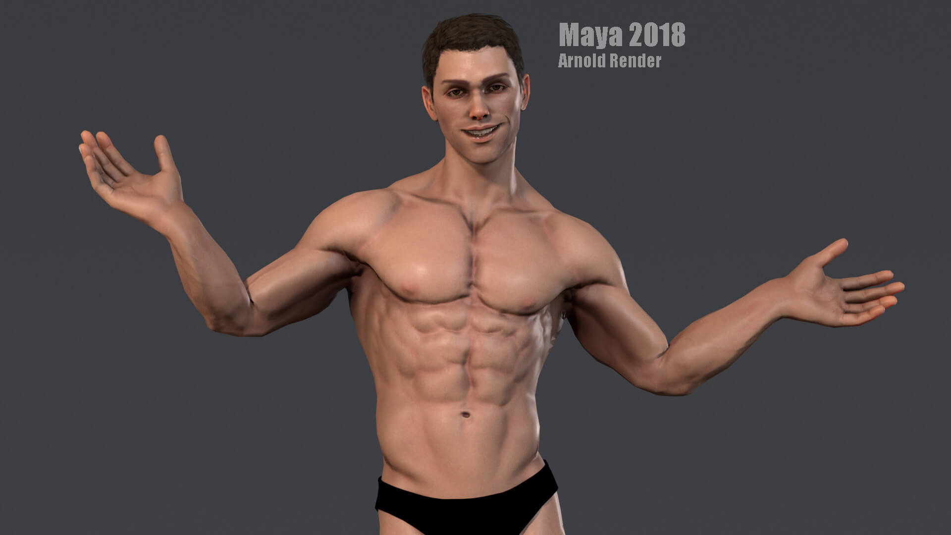 Male and Female - 3D Model by Pradipta