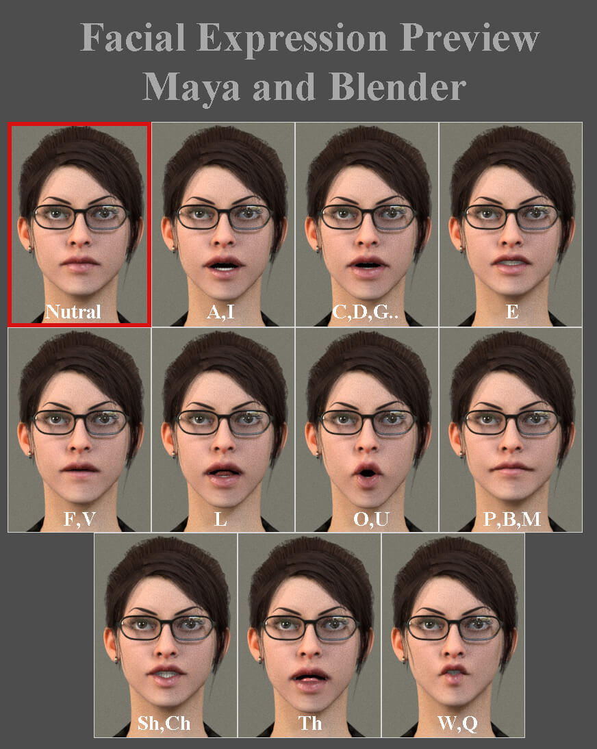 Professional Girl Rig - 3D Model by Pradipta