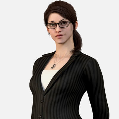 Professional Girl Rig - 3D Model by Pradipta