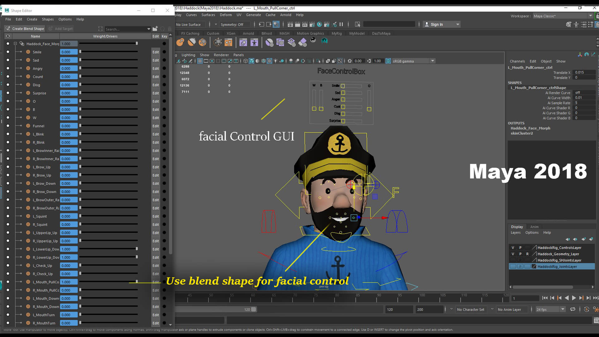 Tintin & Haddock Rig - 3D Model by Pradipta