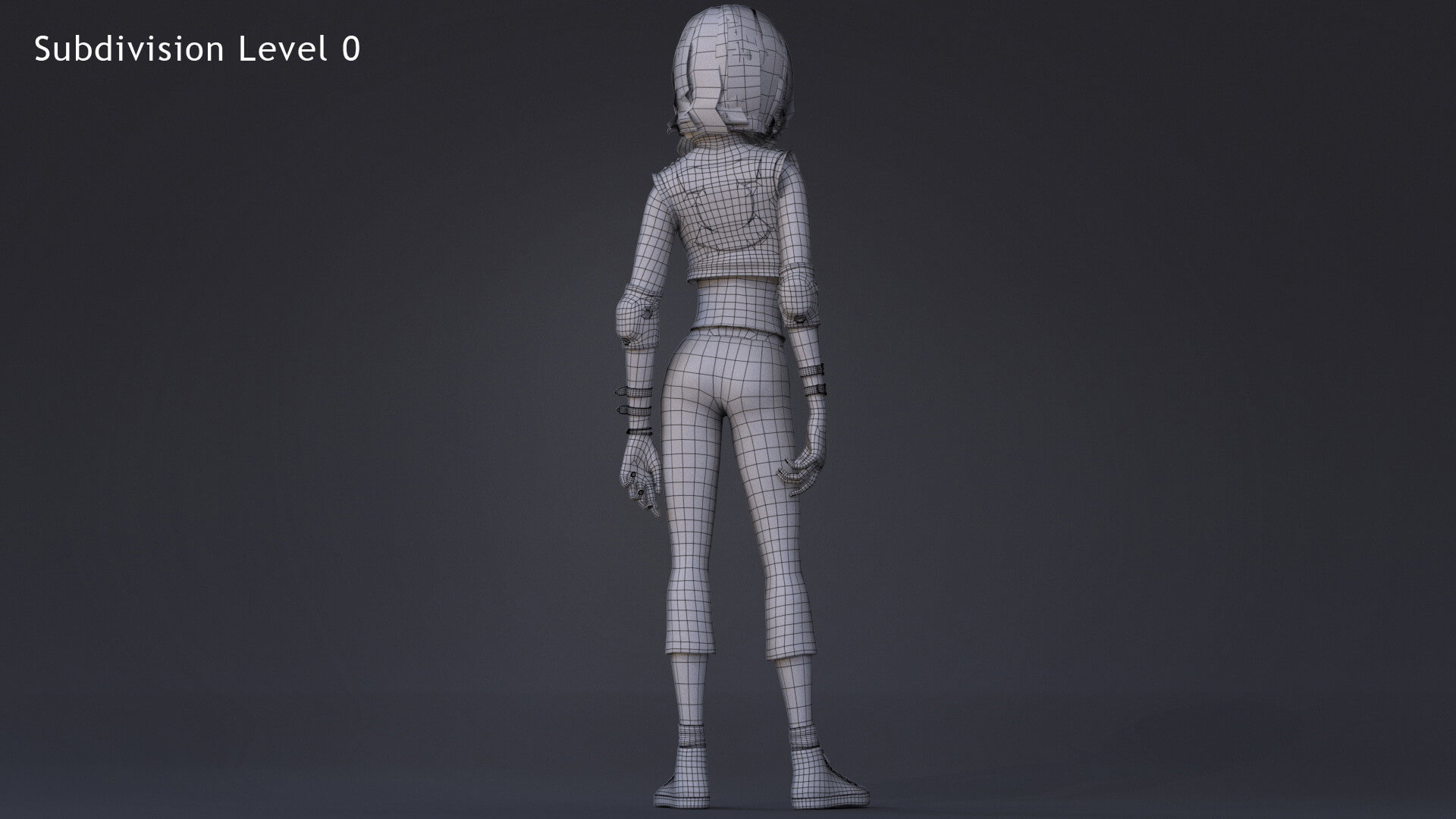 Violet Cartoon Character With 2 Outfits - 3D Model by Pradipta