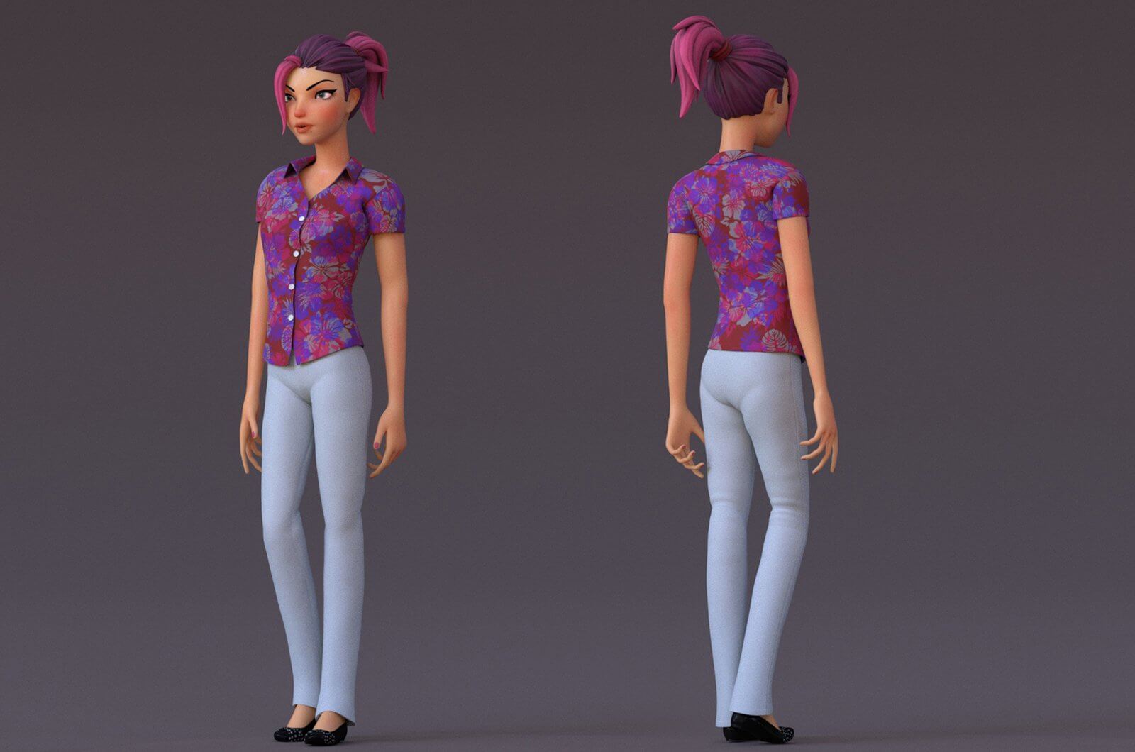 Violet - 3D Model by Pradipta