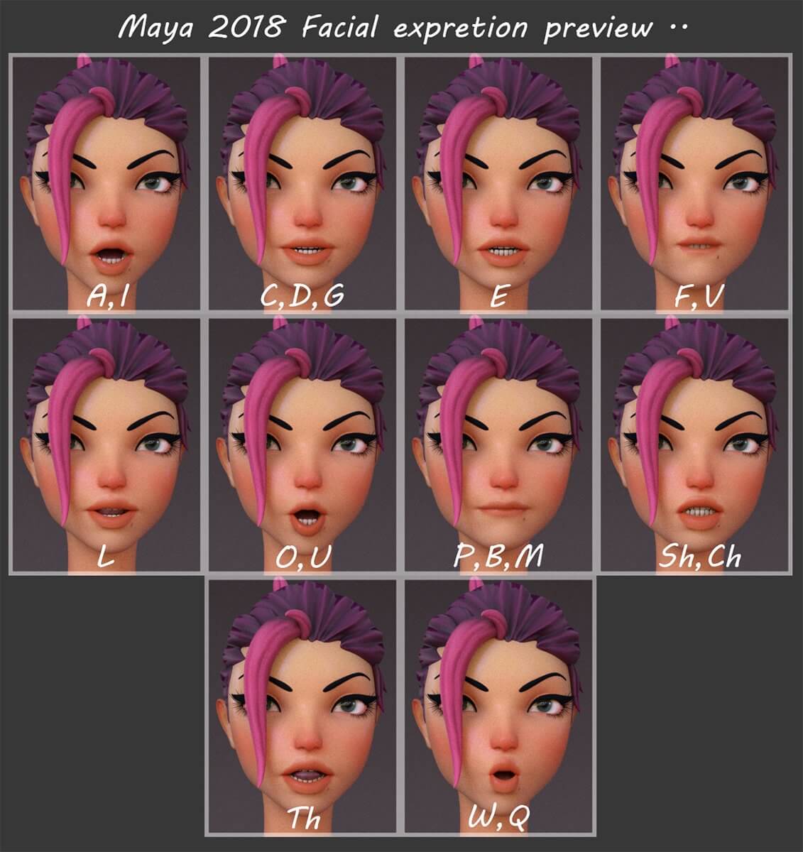 Violet - 3D Model by Pradipta