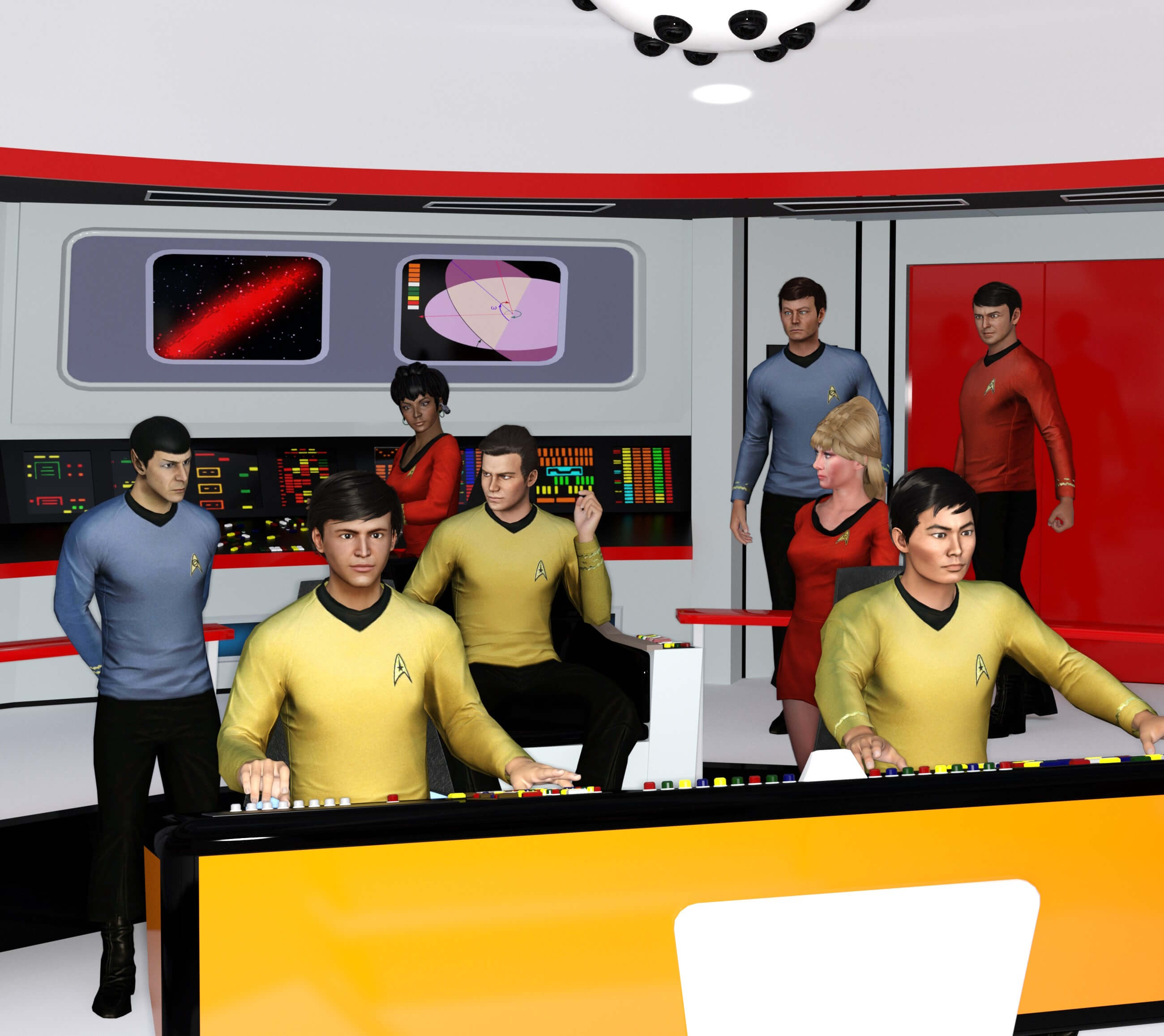 STAR TREK 3D Render, Digital Art by praedane