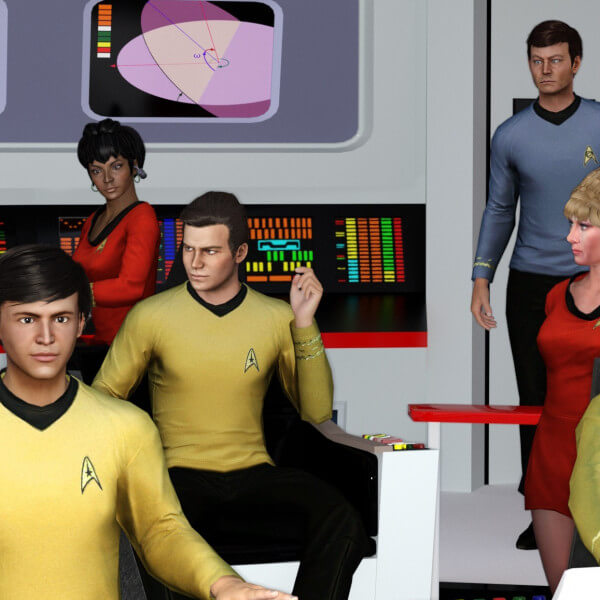 STAR TREK 3D Render, Digital Art by praedane