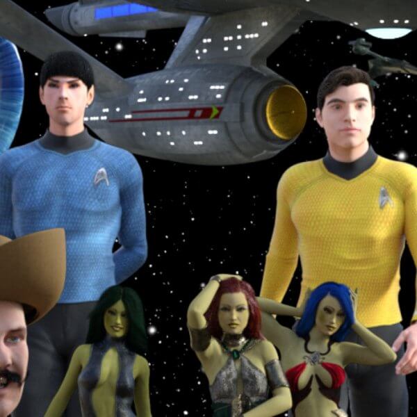 STAR TREK 3D Render, Digital Art by praedane