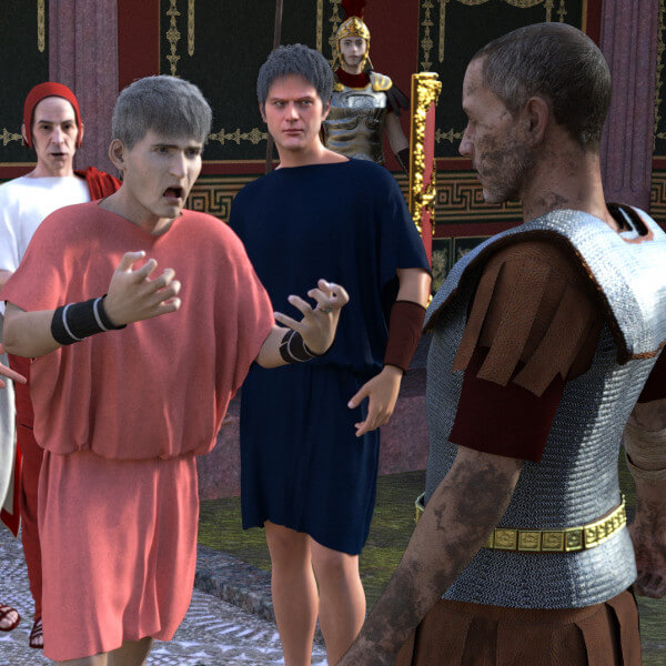 THE LOST ROMANS PT. II 3D Render, Digital Art by praedane