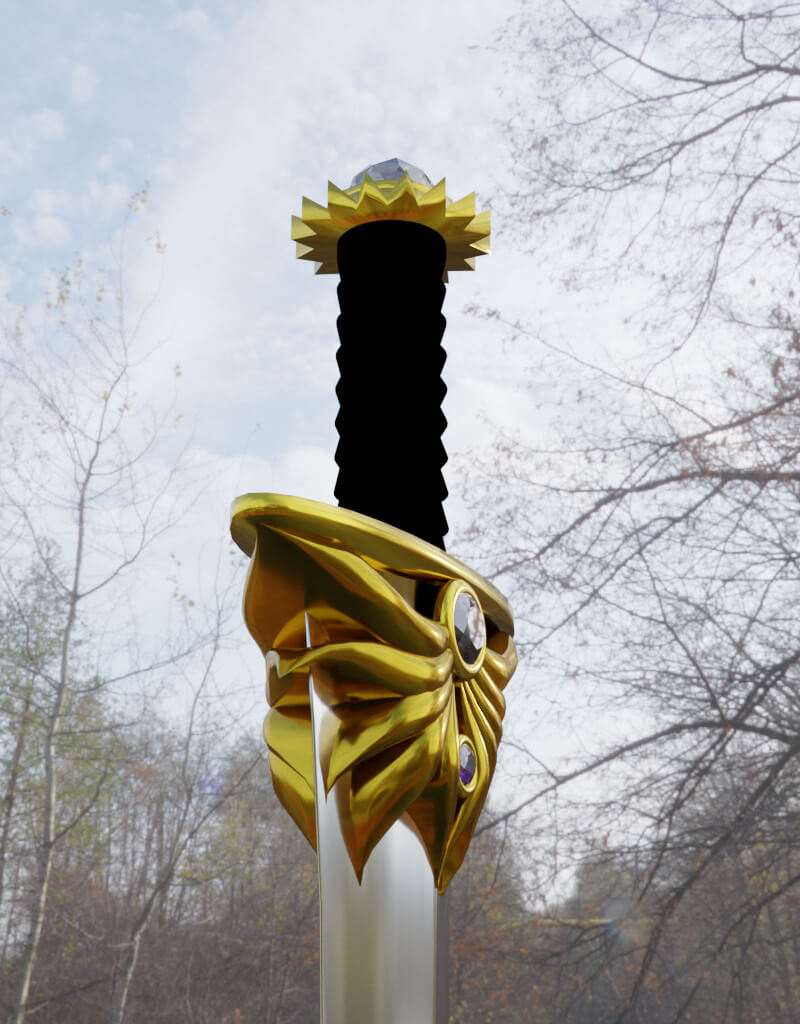 Fantasy Sword 1 - 3D Model by prasun23