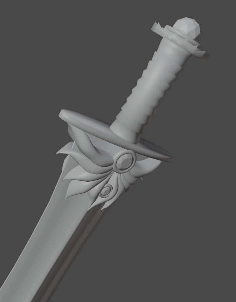 Fantasy Sword 1 - 3D Model by prasun23