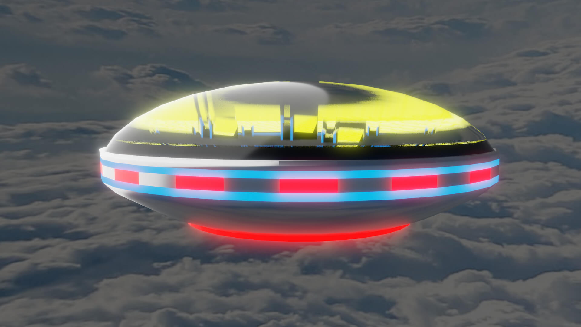 UFO 1 - 3D Model by prasun23