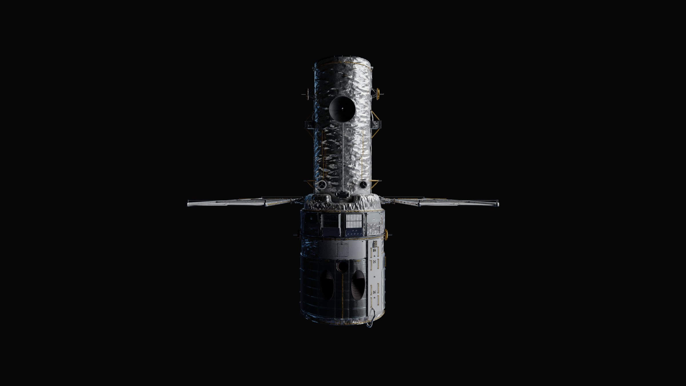 Hubble Space Telescope - 3D Model by prateekaggarwal