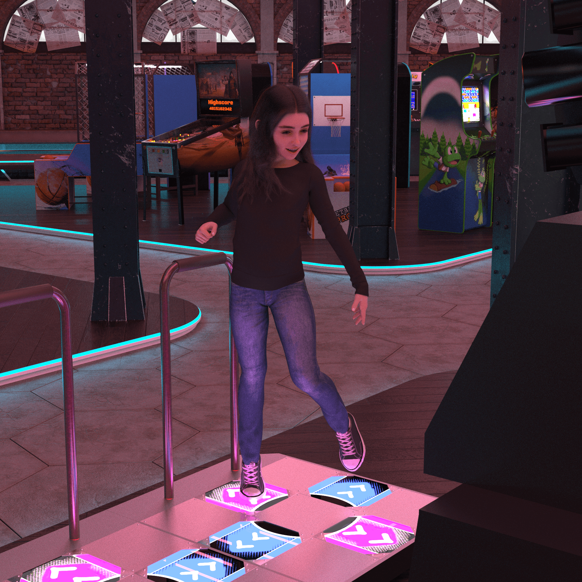 Flynns Arcade - Free Daz Content by PrefoX