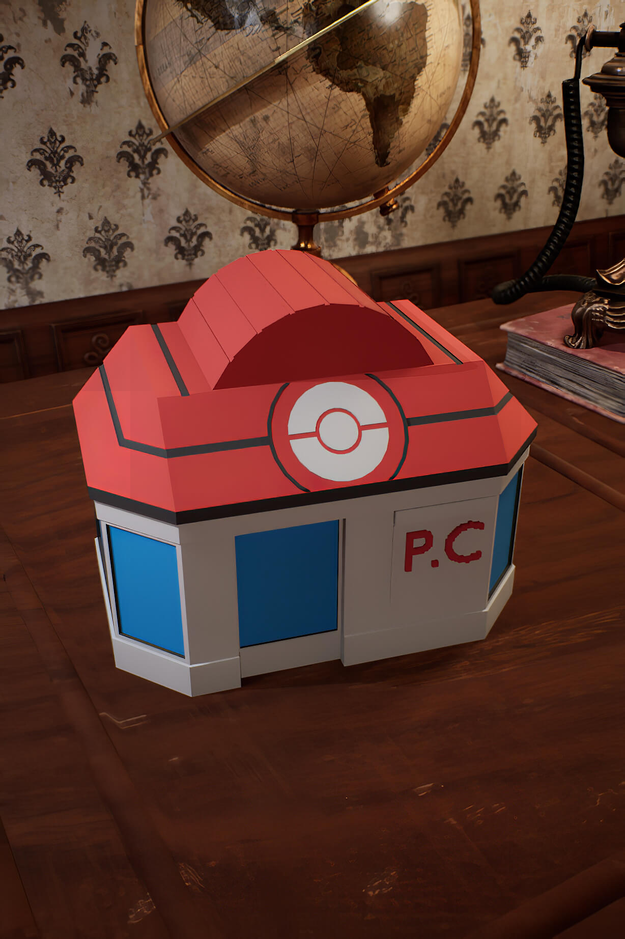 Pokemon House - Hoenn Pokecenter (PKMN Gen. 3) 3D Print Model by PresentUnited3D