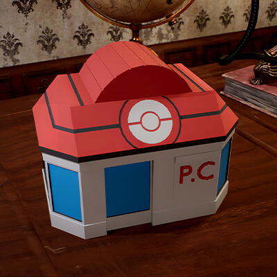Pokemon House - Hoenn Pokecenter (PKMN Gen. 3) 3D Model by PresentUnited3D