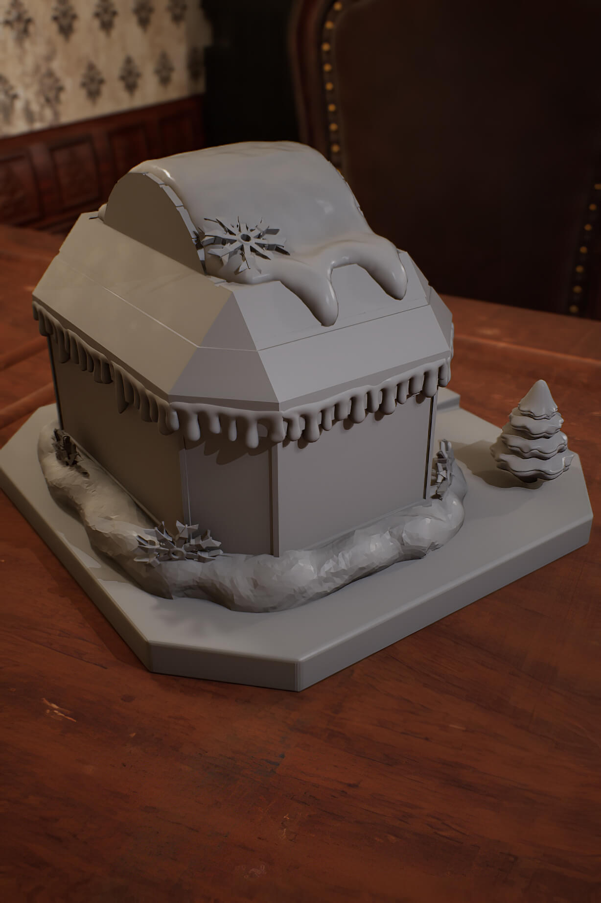 Pokemon House - Hoenn Pokecenter Xmas Version (PKMN Gen. 3) 3D Model by ...