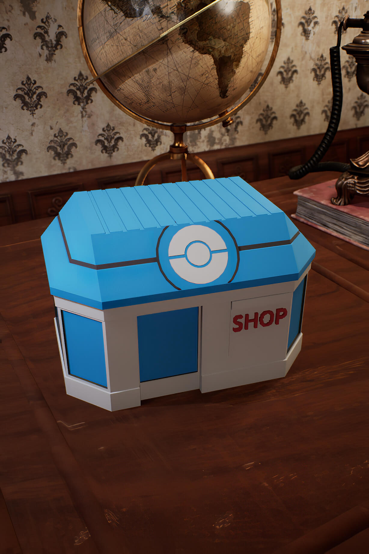 Pokemon House - Hoenn Pokemart Shop (PKMN Gen. 3) 3D Print Model by PresentUnited3D