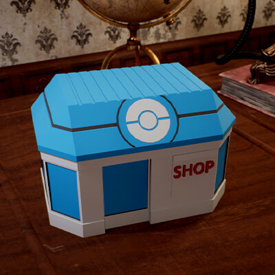 Pokemon House - Hoenn Pokemart Shop (PKMN Gen. 3) 3D Model by ...