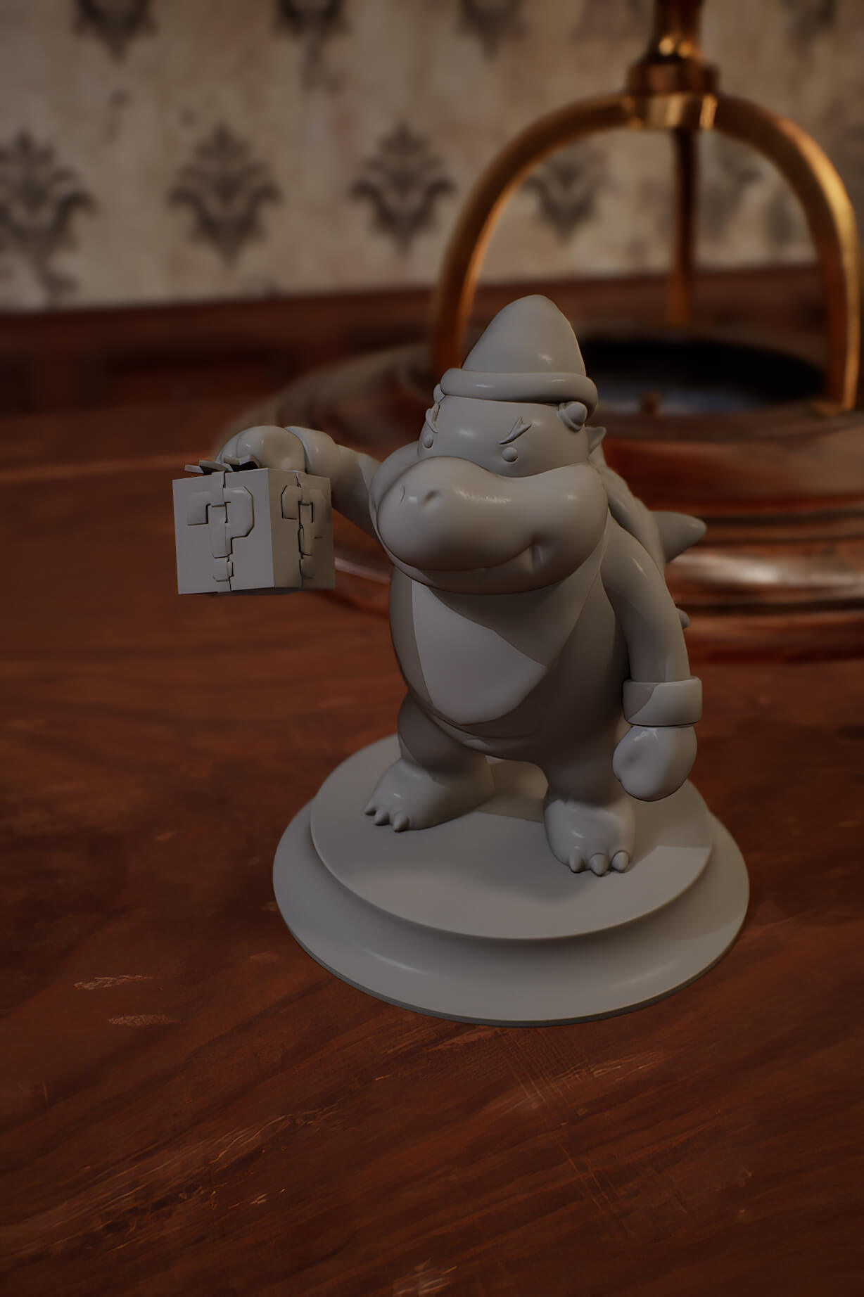 Super Mario Bowser Jr. Christmas Tabletop Figurine - 3D Print Model by ...