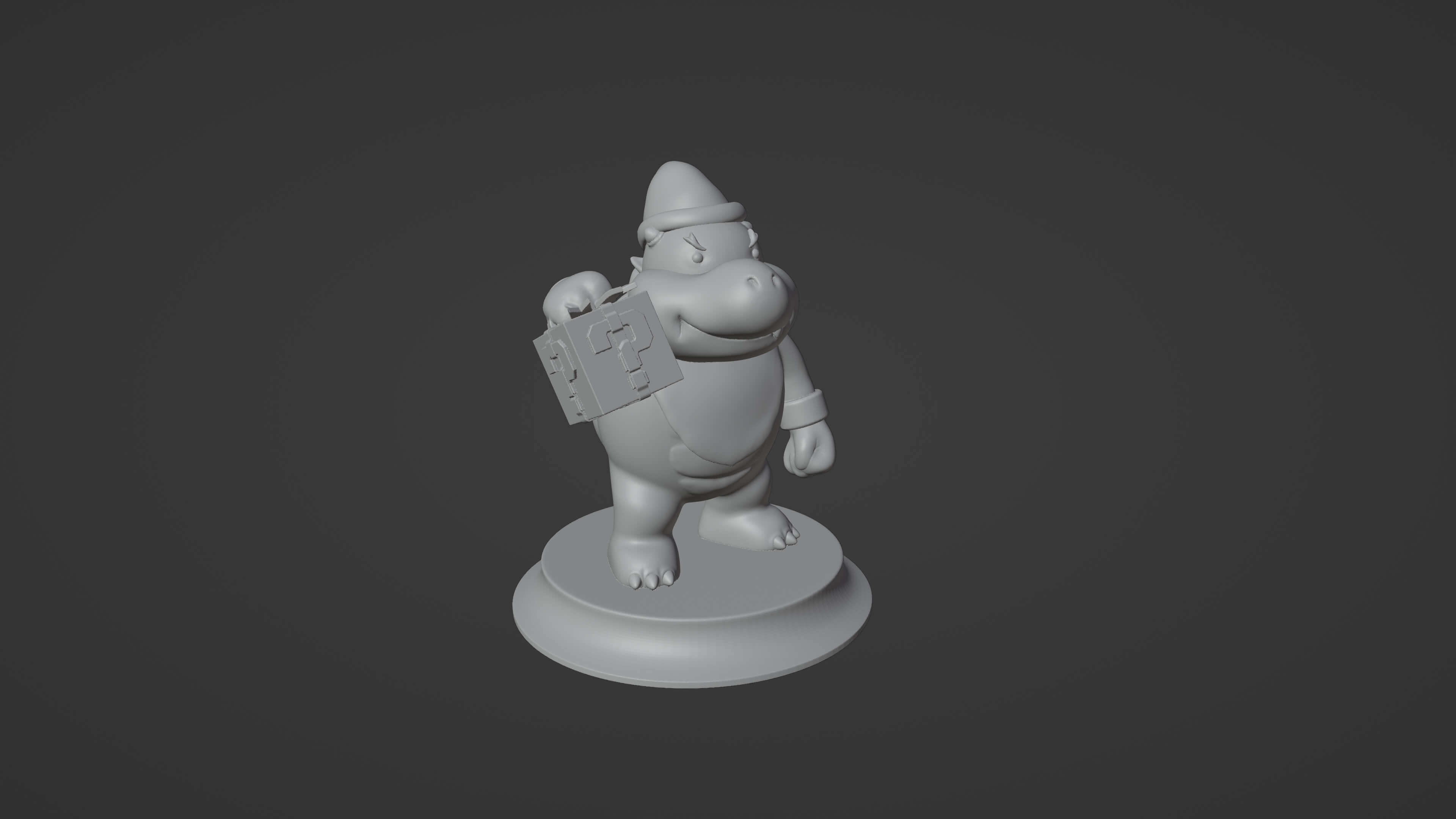 Super Mario Bowser Jr. Christmas Tabletop Figurine - 3D Print Model by ...