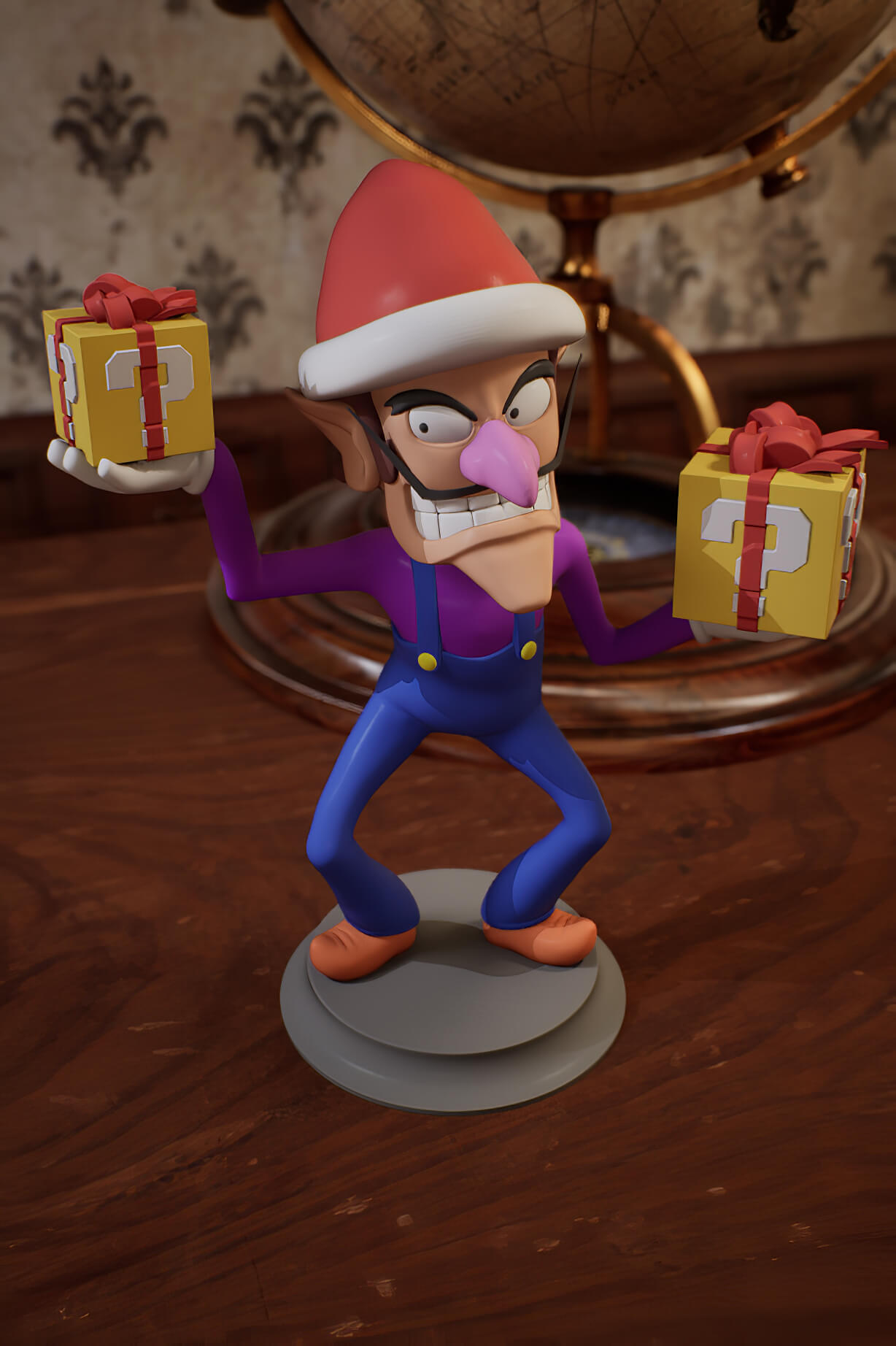 Super Mario Christmas Characters Male Bundle by PresentUnited3D