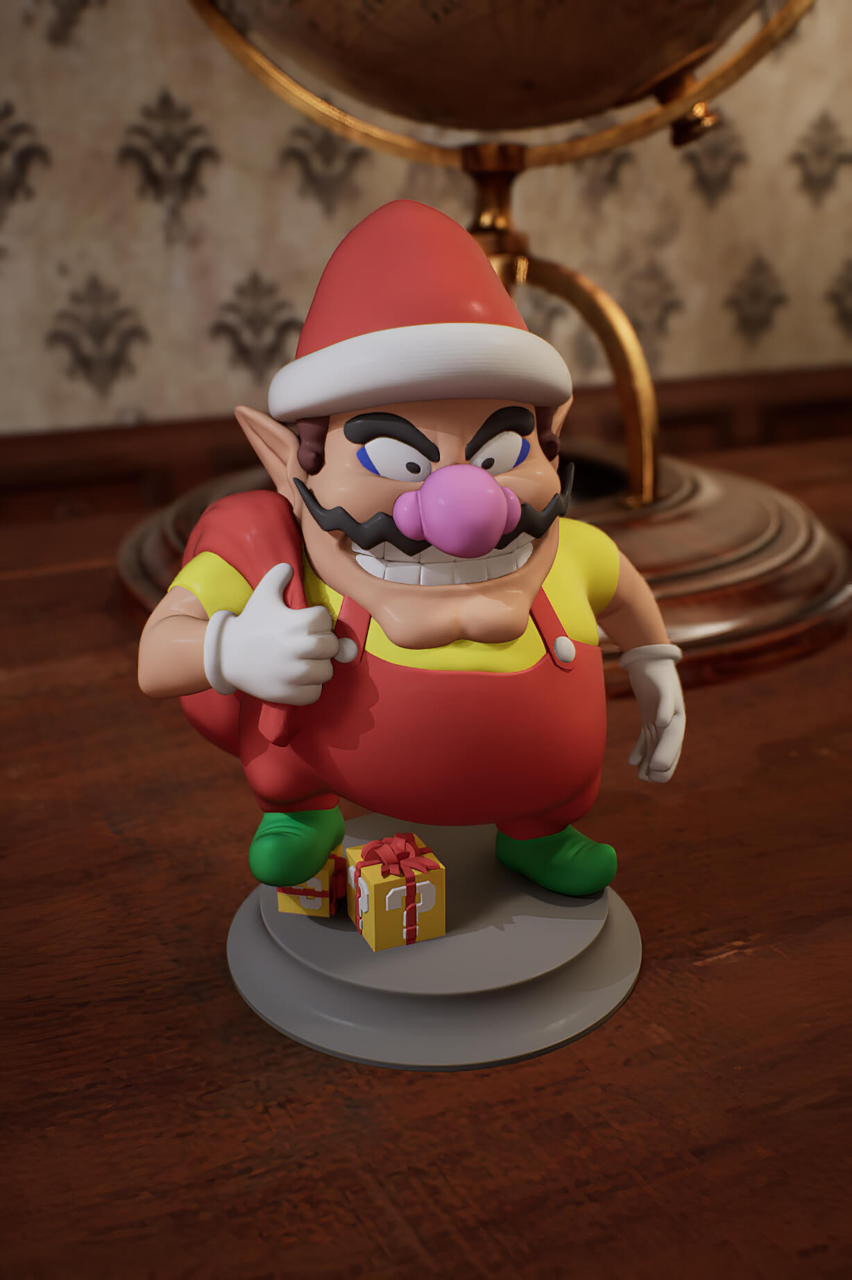 Super Mario Christmas Characters Male Bundle by PresentUnited3D