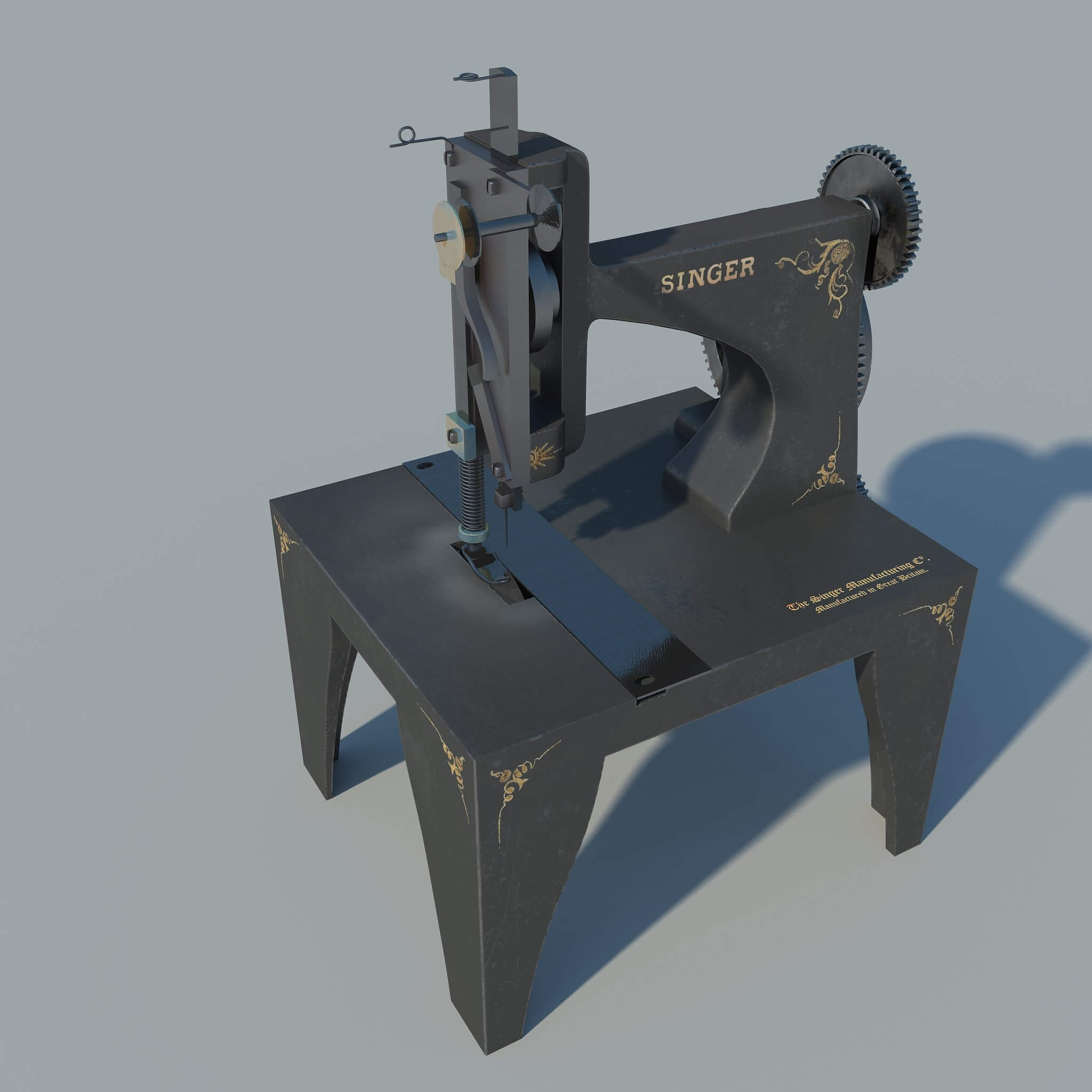 First Sewing Machine - 3D Model by pressformer