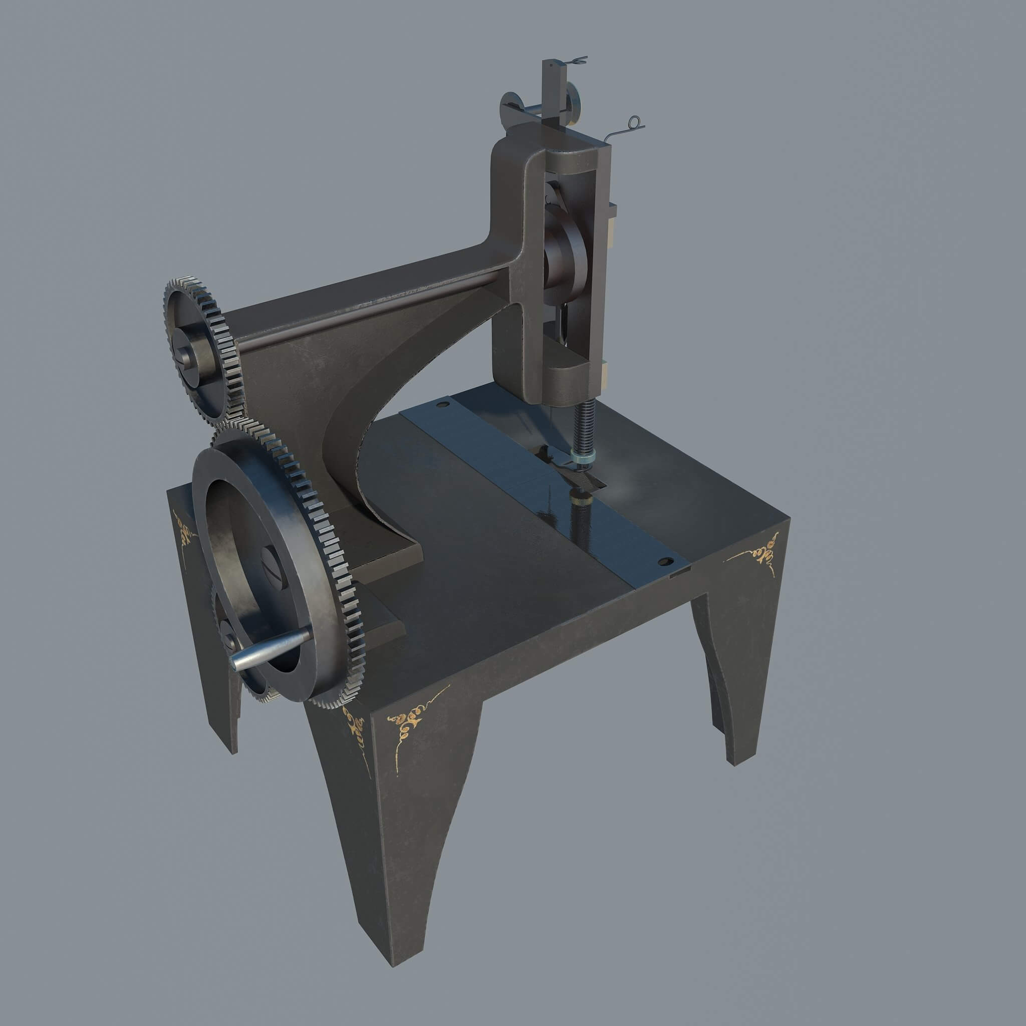 First Sewing Machine - 3D Model by pressformer