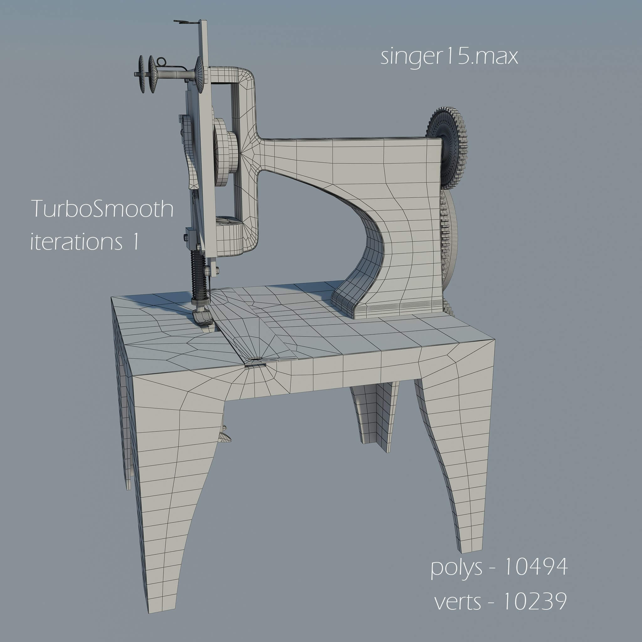 First Sewing Machine - 3D Model by pressformer