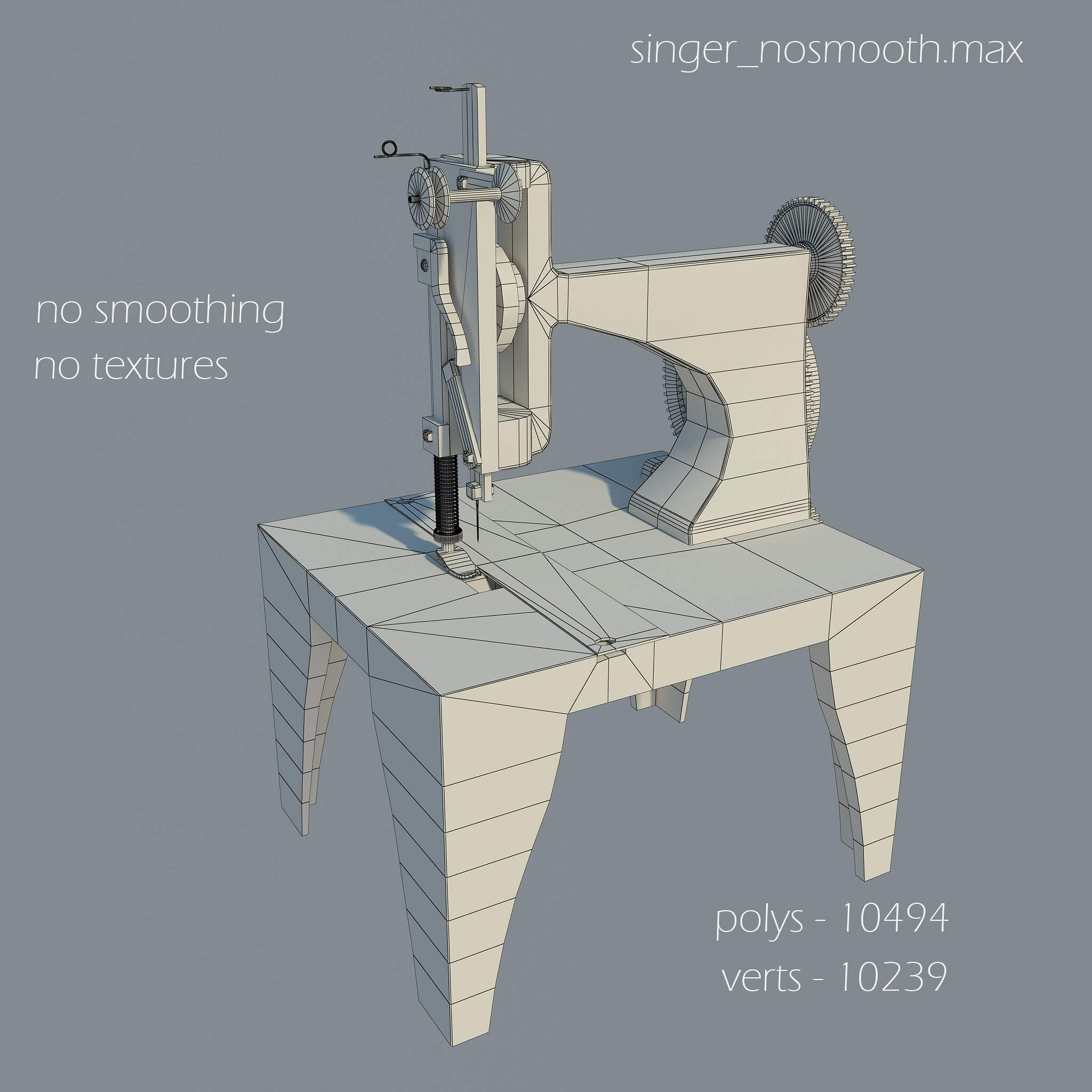 First Sewing Machine - 3D Model by pressformer