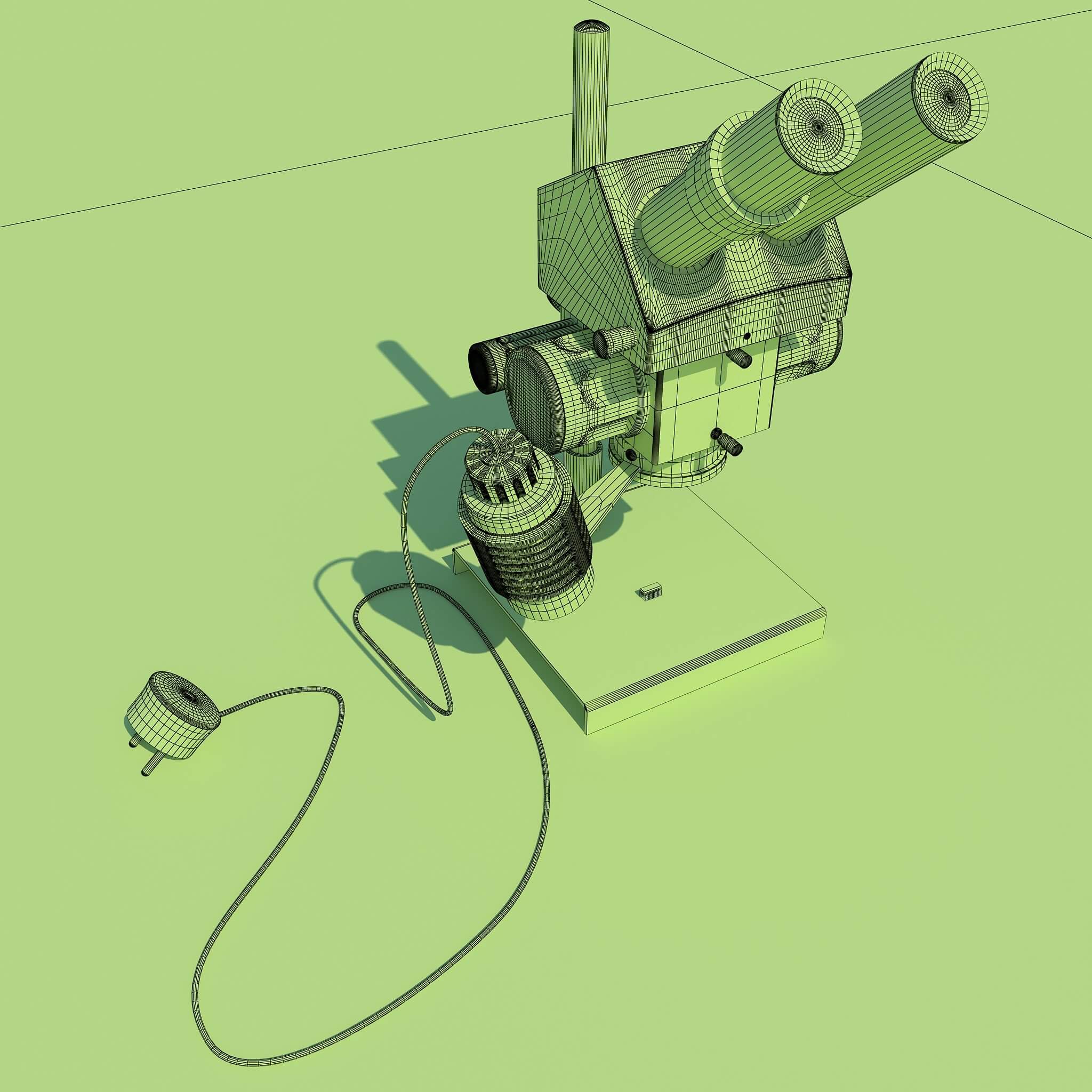 Old Microscope - 3D Model by pressformer