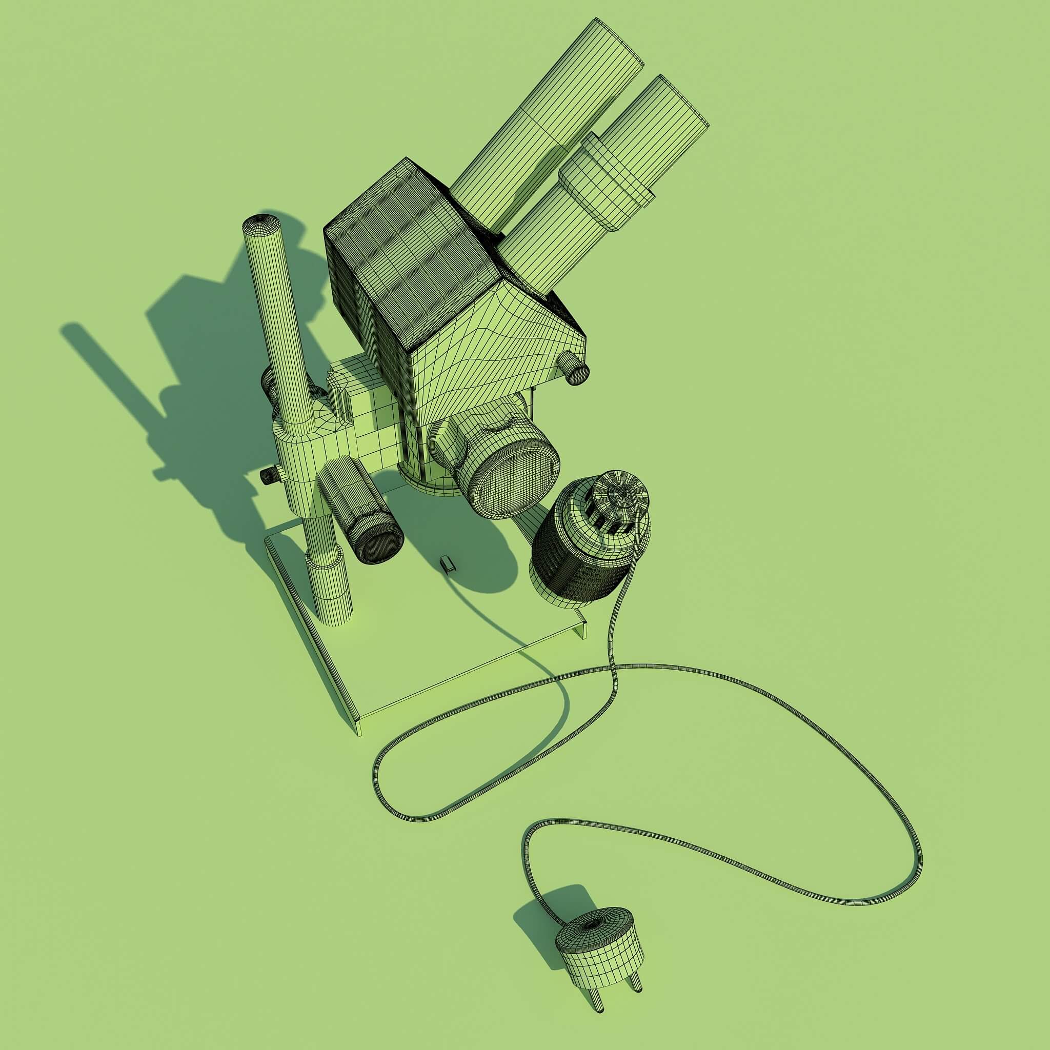 Old Microscope - 3D Model by pressformer