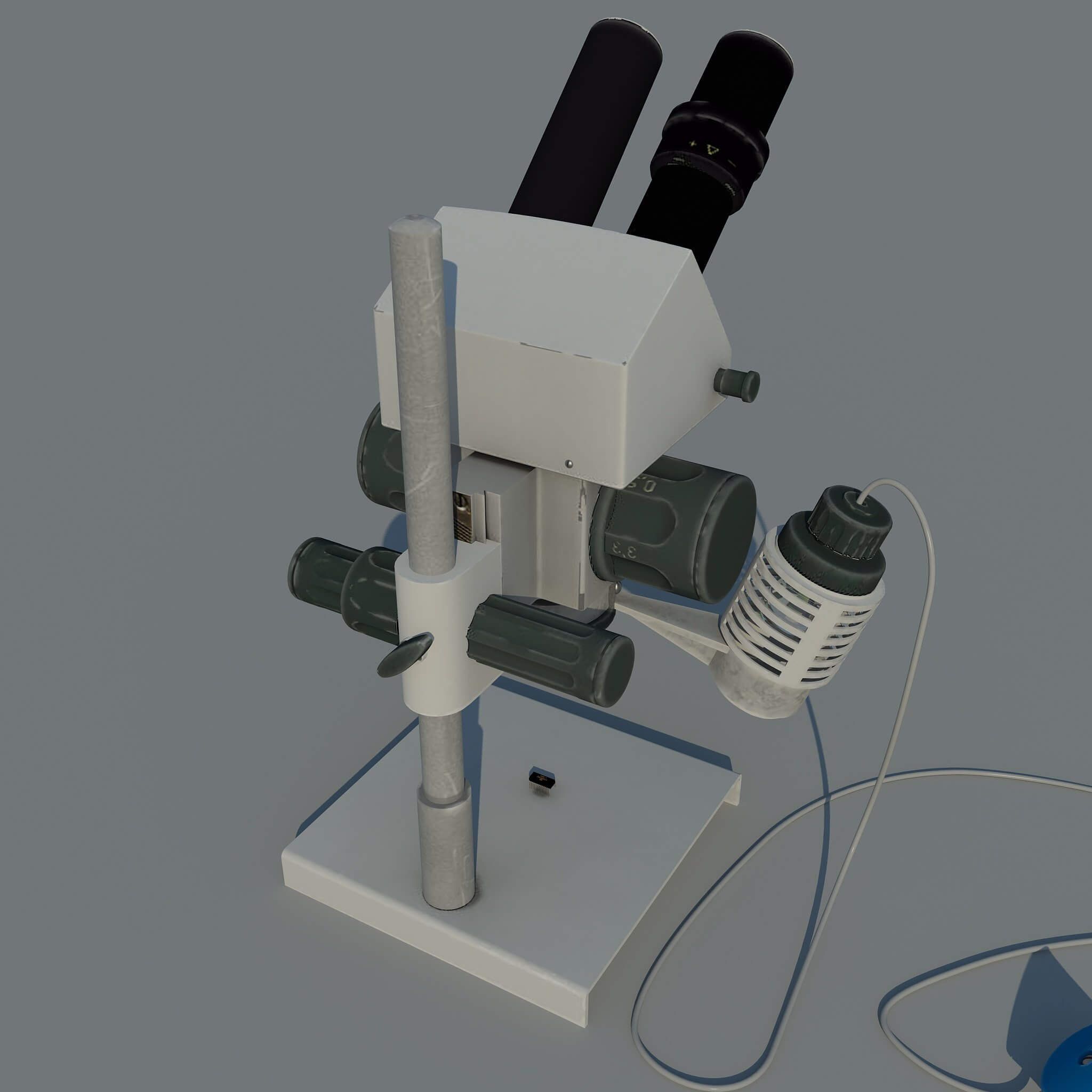 Old Microscope - 3D Model by pressformer