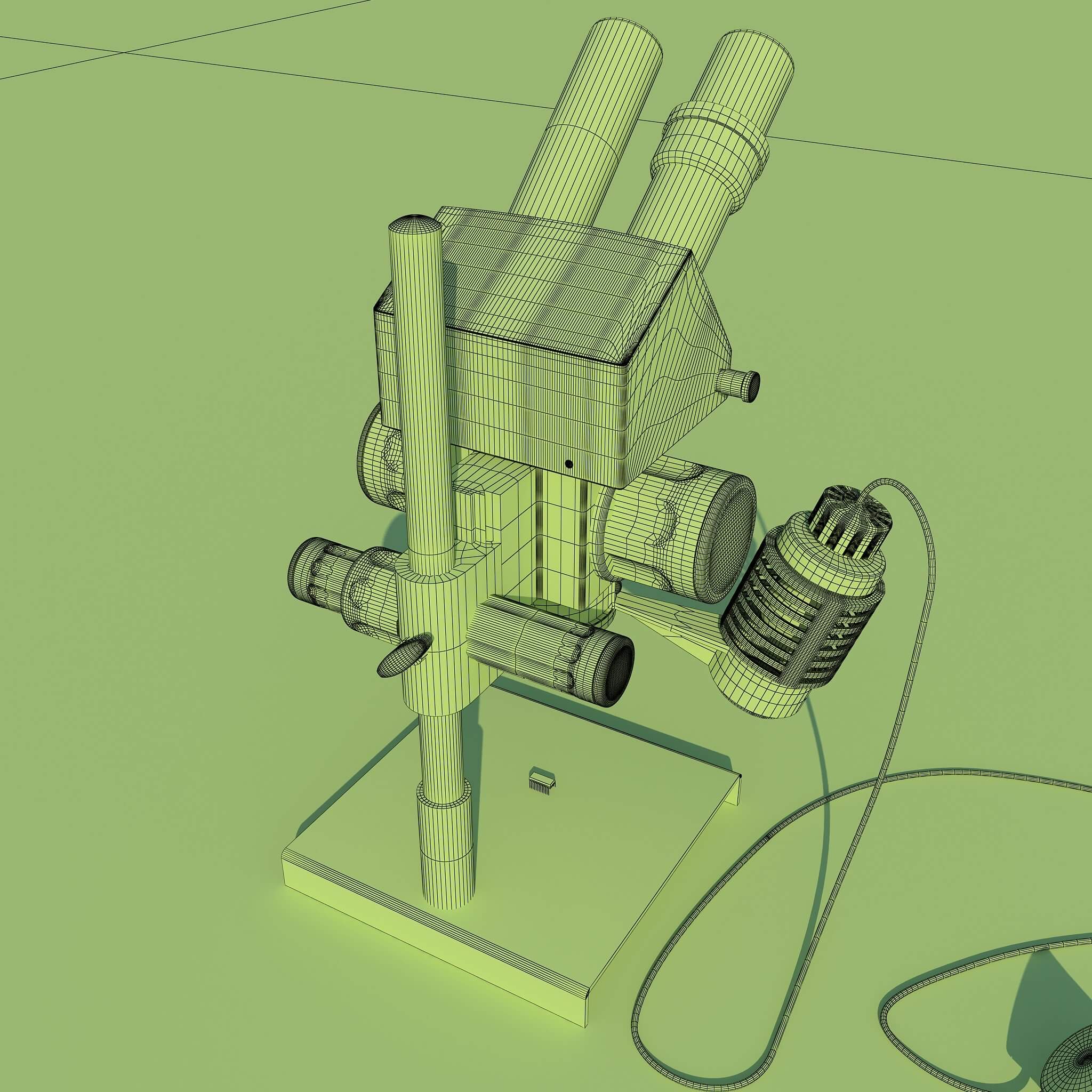 Old Microscope - 3D Model by pressformer